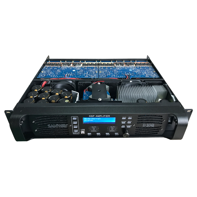 D10Q 4CH Sound Audio Digital DSP Power Amplifier with Ethernet - Buy ...