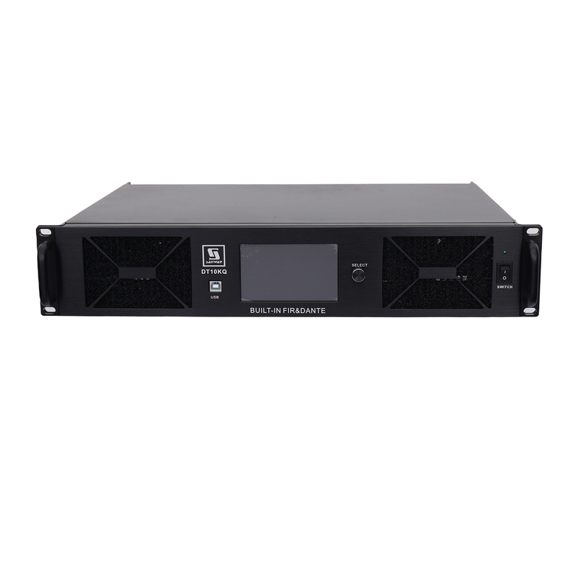 DT10KQ Professional 4 Channel 10000W DSP FIR Power Amplifier with Dante - Buy 10000W power ...