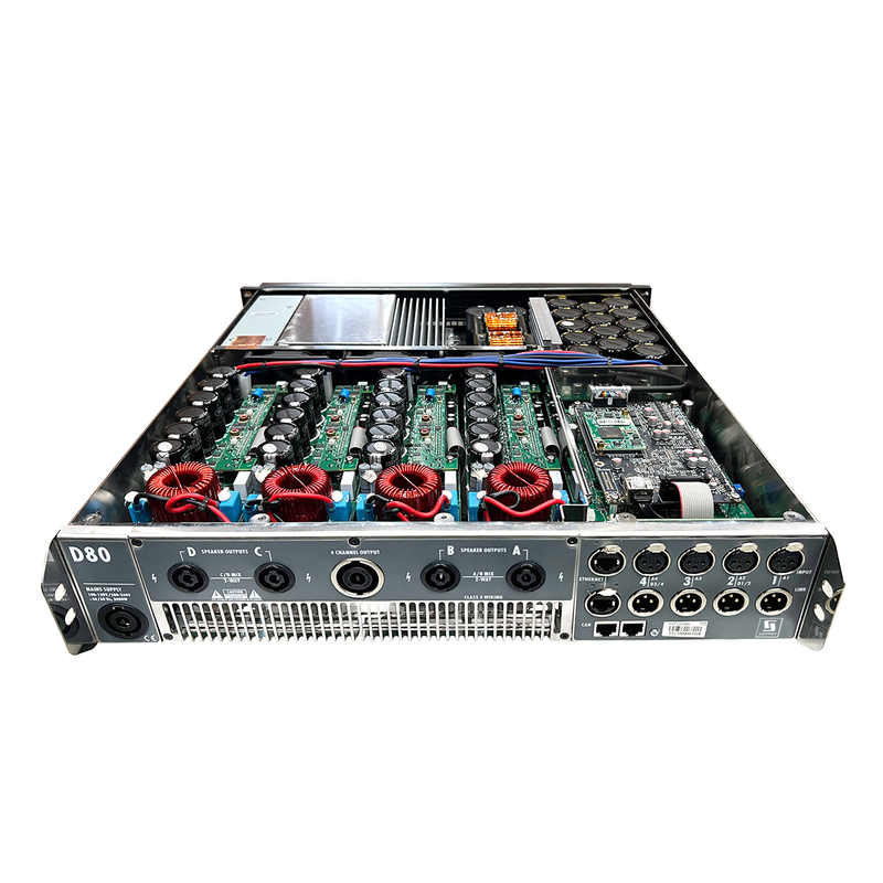 D80 16000W High Power Class D DSP 4 Channel Power Amplifier for Line Array Speaker - Buy D80 ...