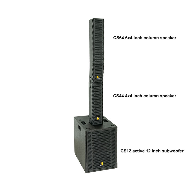 CS64&CS18 6X4 Inch Active Pa Column Array Speaker System - Buy active ...